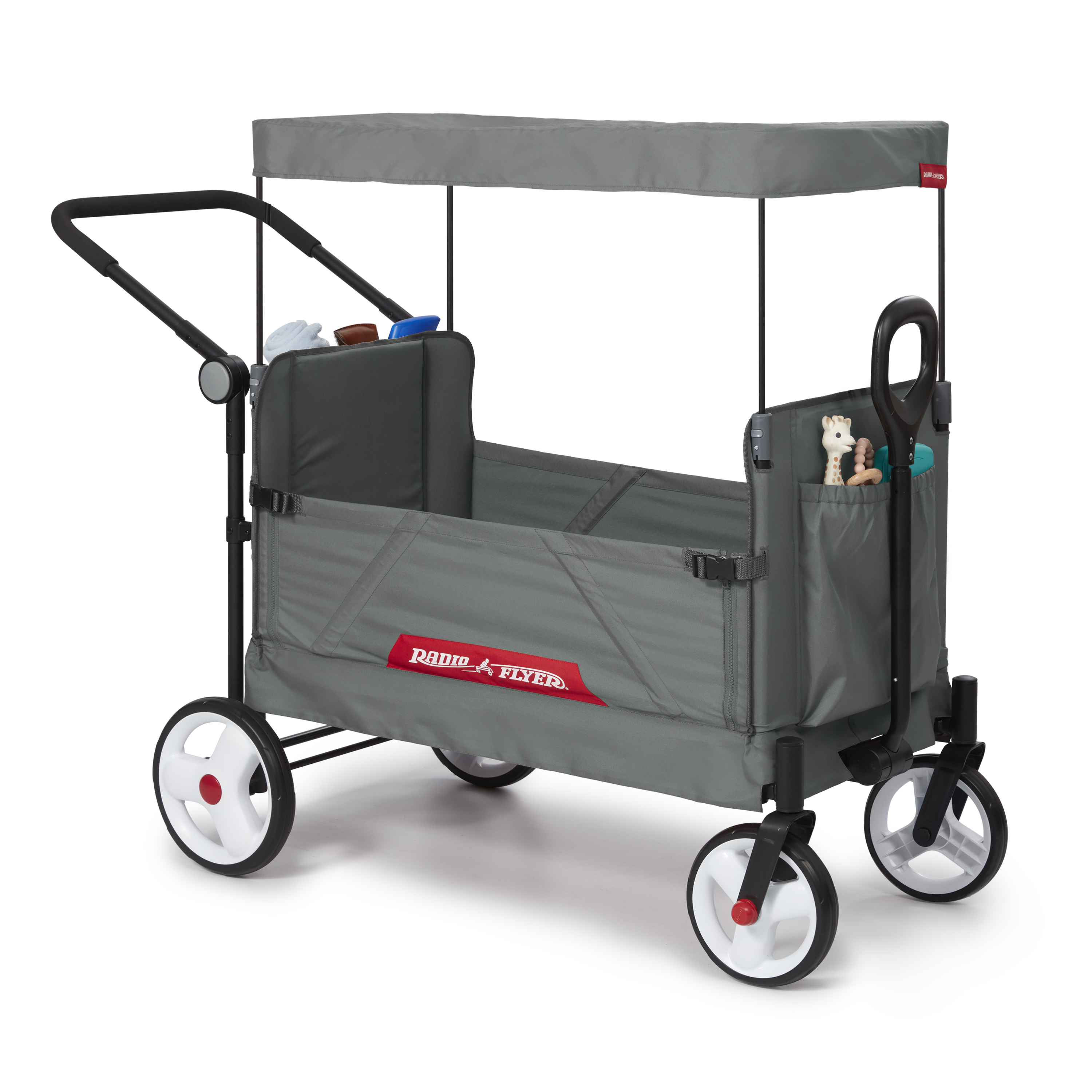 Radio Flyer Classic All-Terrain Wood Cargo Wagon with Removable Sides ...