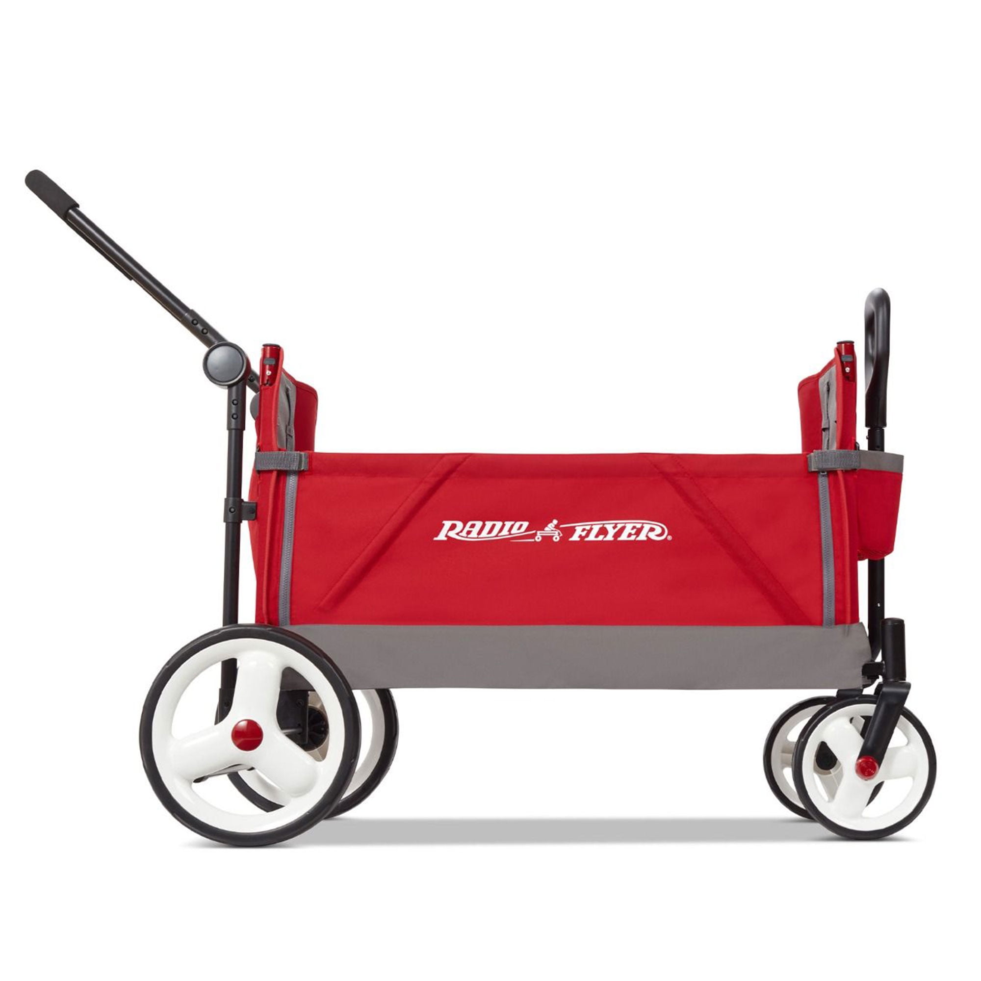 Radio Flyer Family Convertible Stroll N Wagon with Canopy, Toddler Seat ...