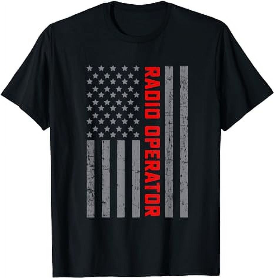 Radio Operator Vintage US Flag For Men Dad T-Shirt - Walmart.com