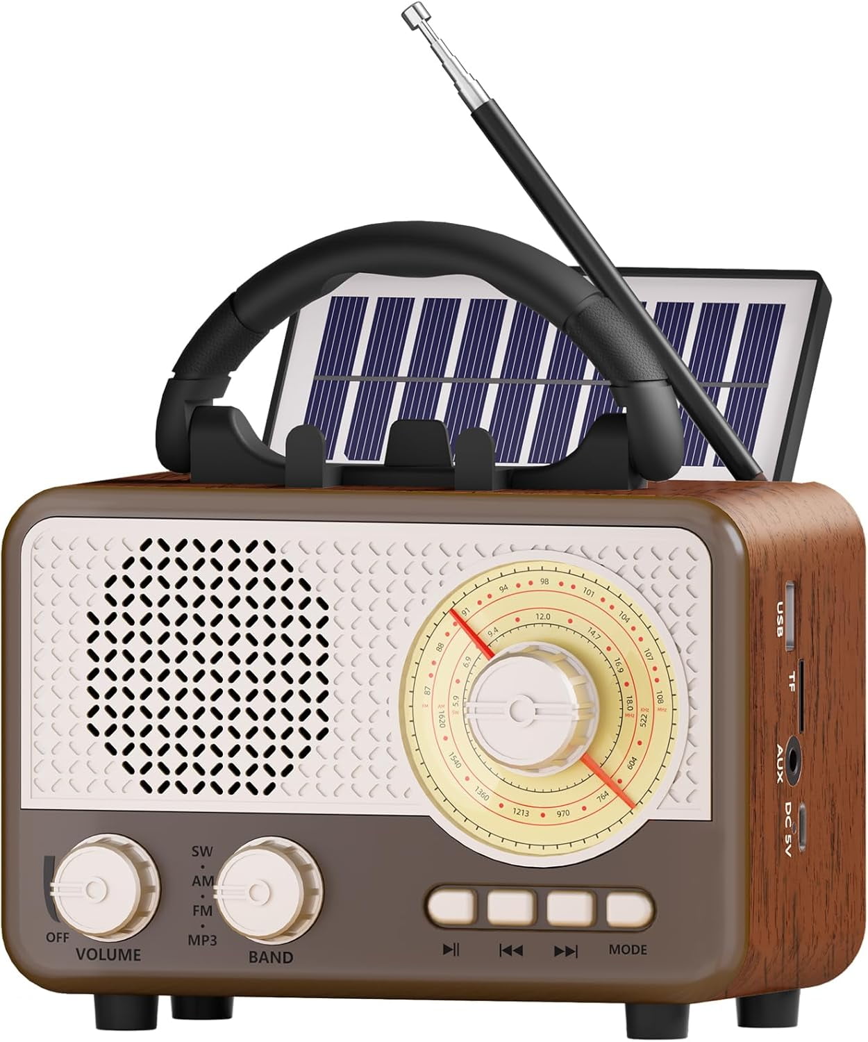Radio Portable AM FM SW Bluetooth Speaker Vintage Radios with Phone ...
