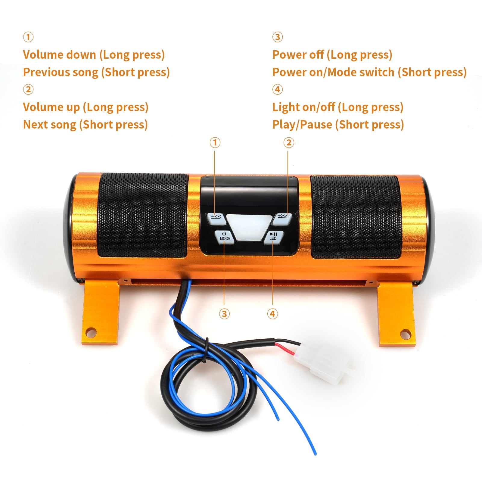 Radio,Radio Bar With Usb Radio Amplifier Handlebar Sound Bar Bt Mp3 ...