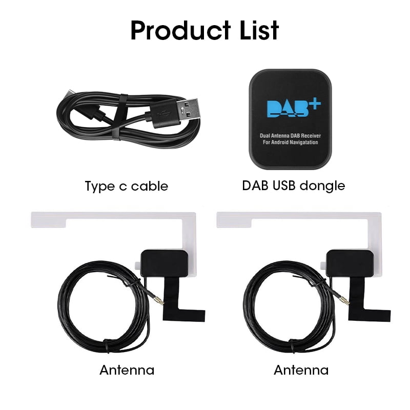 Radio Receiver, Dab Radio Receiver Car Kit Digital Audio Broadcast DAB ...