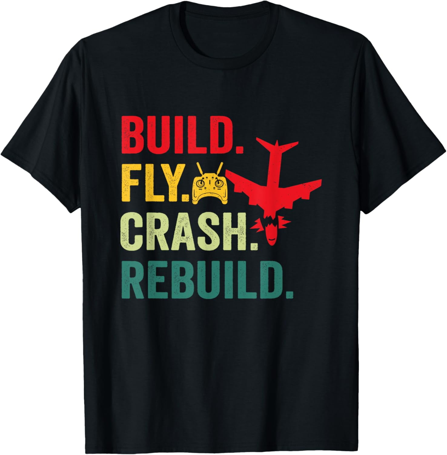 Radio Remote Control Flying Airplane Aircraft RC Plane Pilot T-Shirt ...