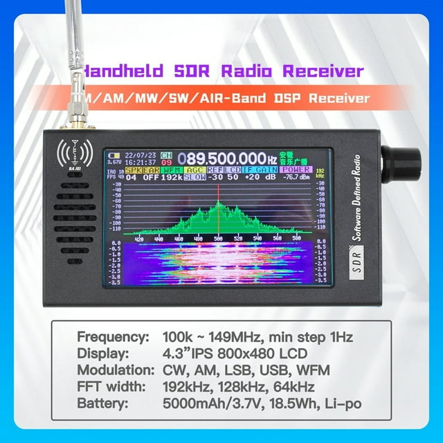Radio SDR DSP Digital Demodulation Short Wave FM MW SSB CW HAM Radio ...