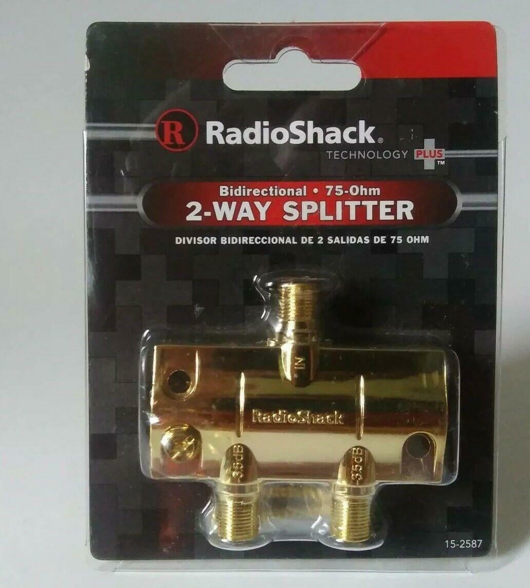 Radio Shack -2-way Splitter 75 Ohm Bi-directional - Gold Plating/Double ...