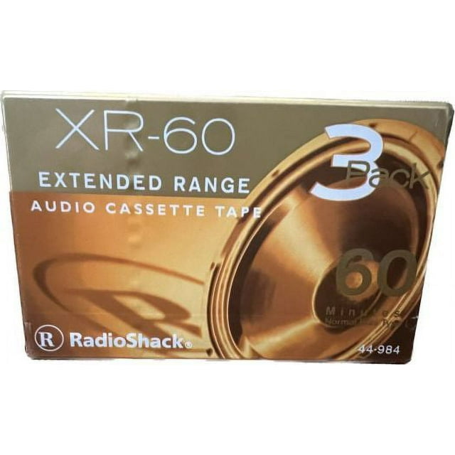 Radio Shack XR-60 Minute Audio Cassette Tapes - 3 pack - Walmart.com