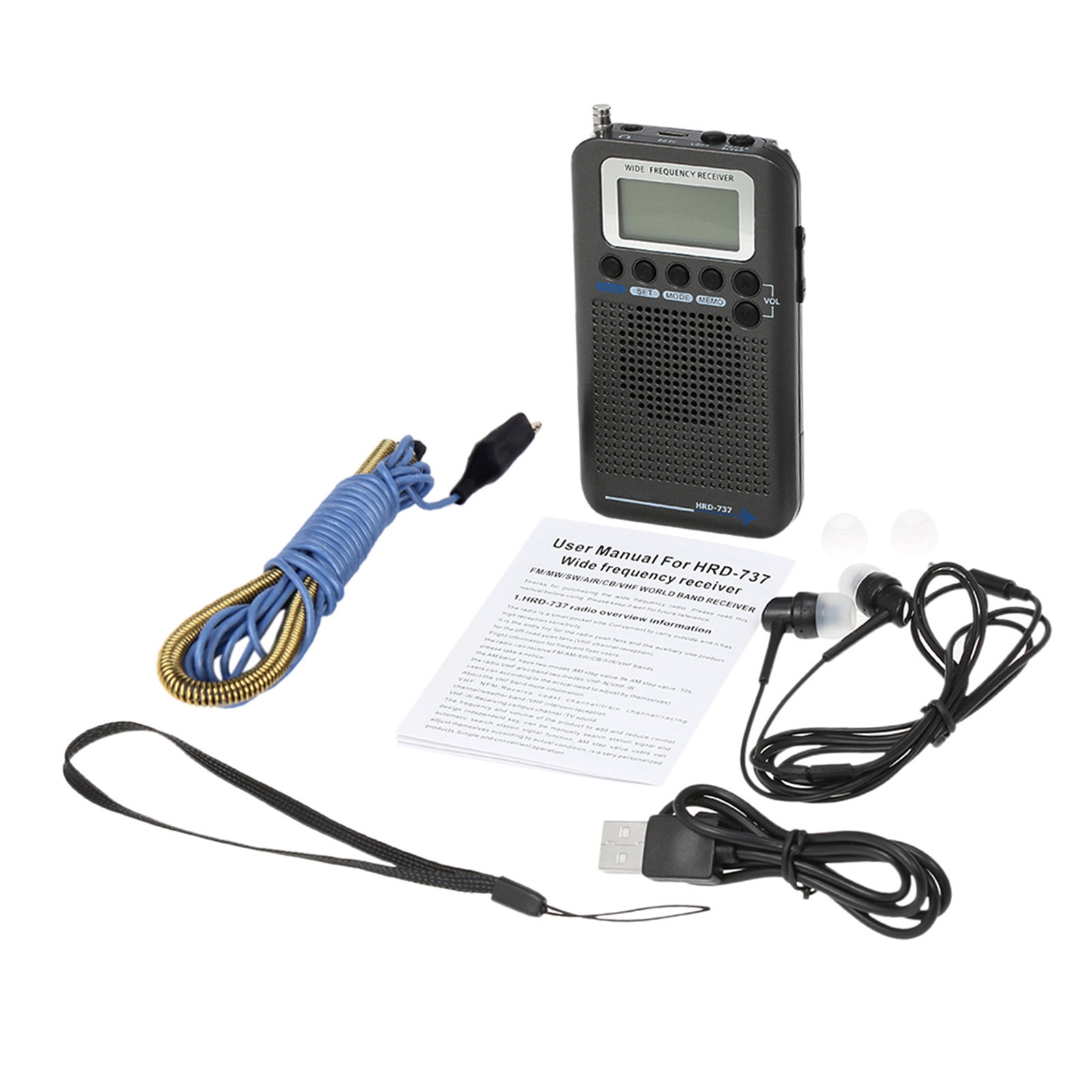 Radio,Sw Cb World Band World Receiver Alarm Portable Receiver /am/sw ...