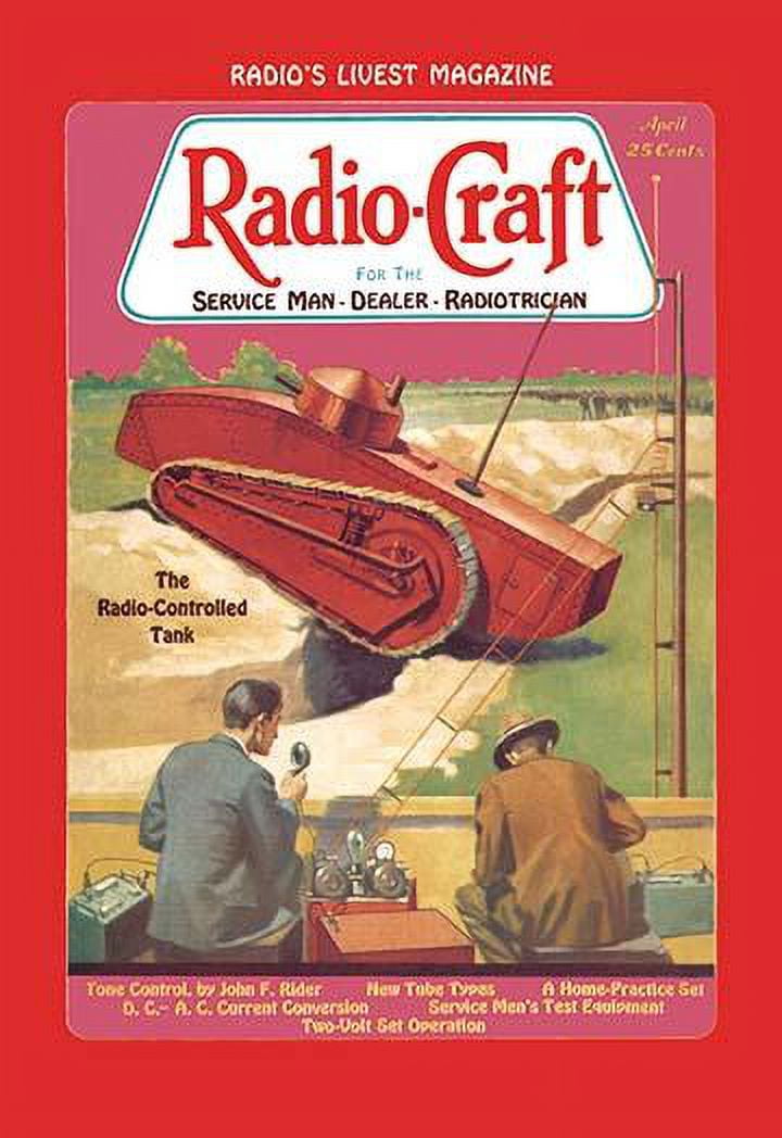 Radio, TV. Wireless, Telegraph, Television Poster Print by Radcraft (18 ...