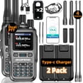 Radio UV-5R Mini Ham Radio Handheld Long Range Two-Way Emergency Radio ...