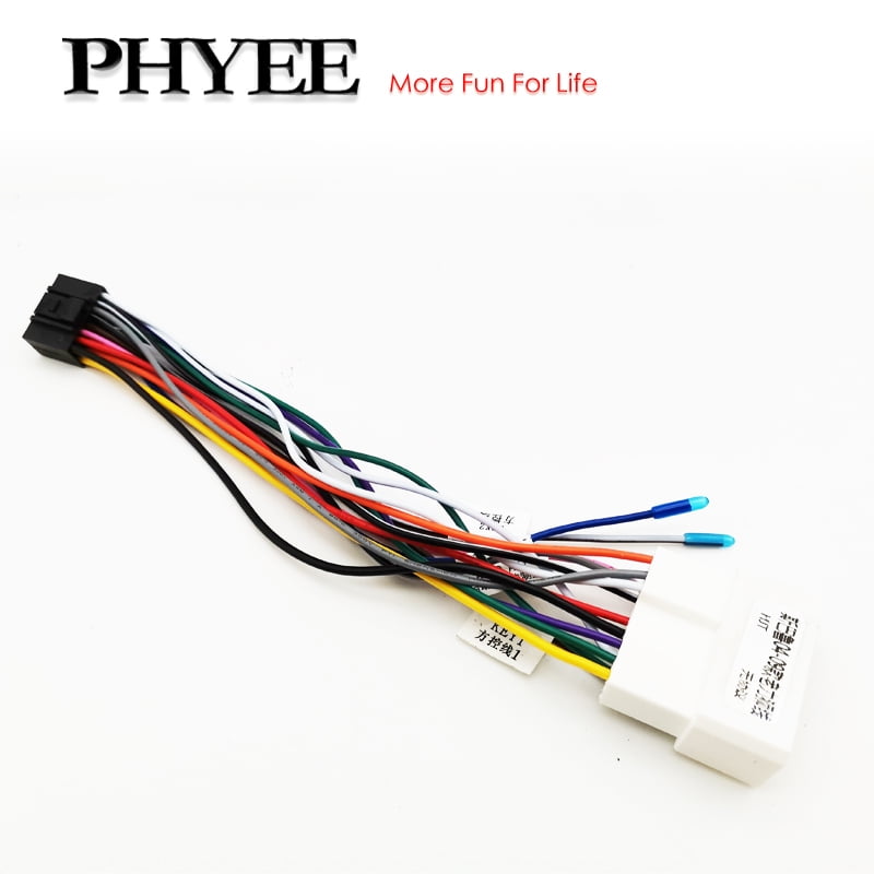 Radio Wiring Harness 16 Pin Plug to 14pin Head Unit Connector Car Audio ...