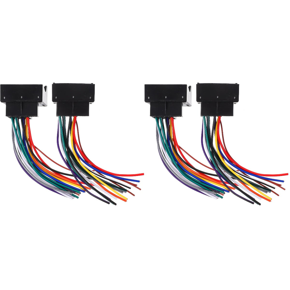 Radio Wiring Harness 4 Pcs Strap Connector Cable Female Plug Wireless ...