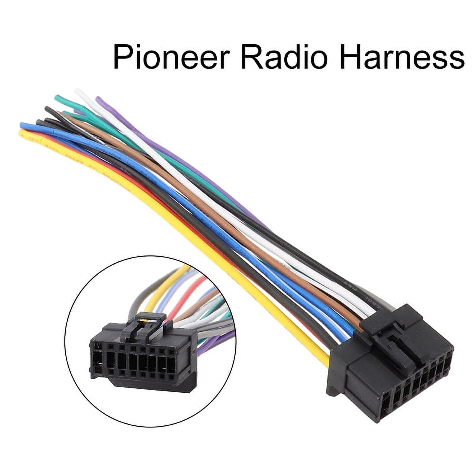 Radio Wiring Pioneer Radio Harness Plug Conector 16 Pins Connector ...