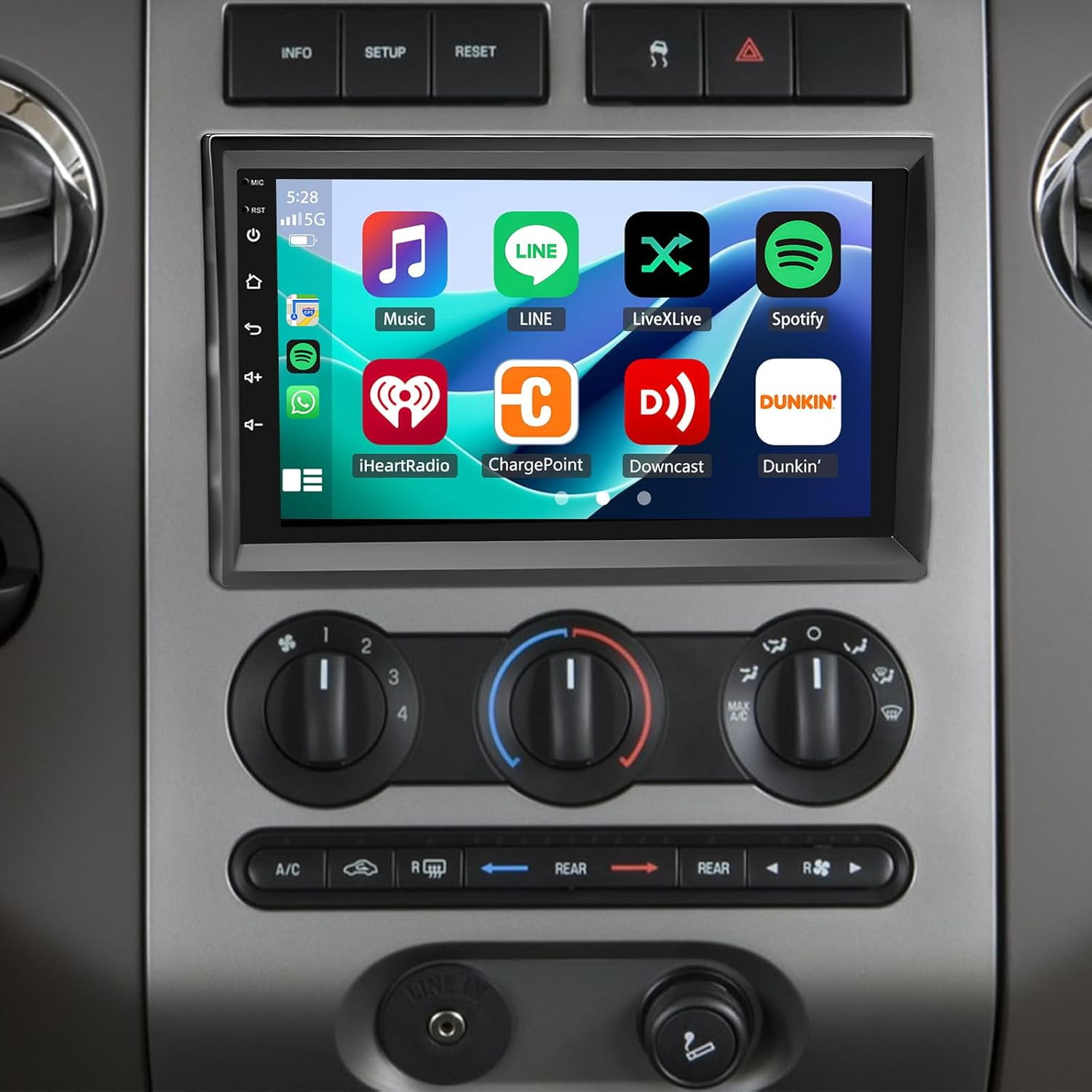 Radio for F150/F250/F350 2004-2014 with , 7 Inch Touch Screen for F150 ...