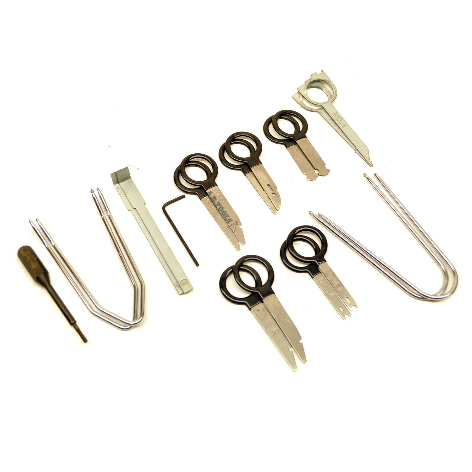 Radio removal tool kit / car audio stereo fitting cd head unit 18pc ...