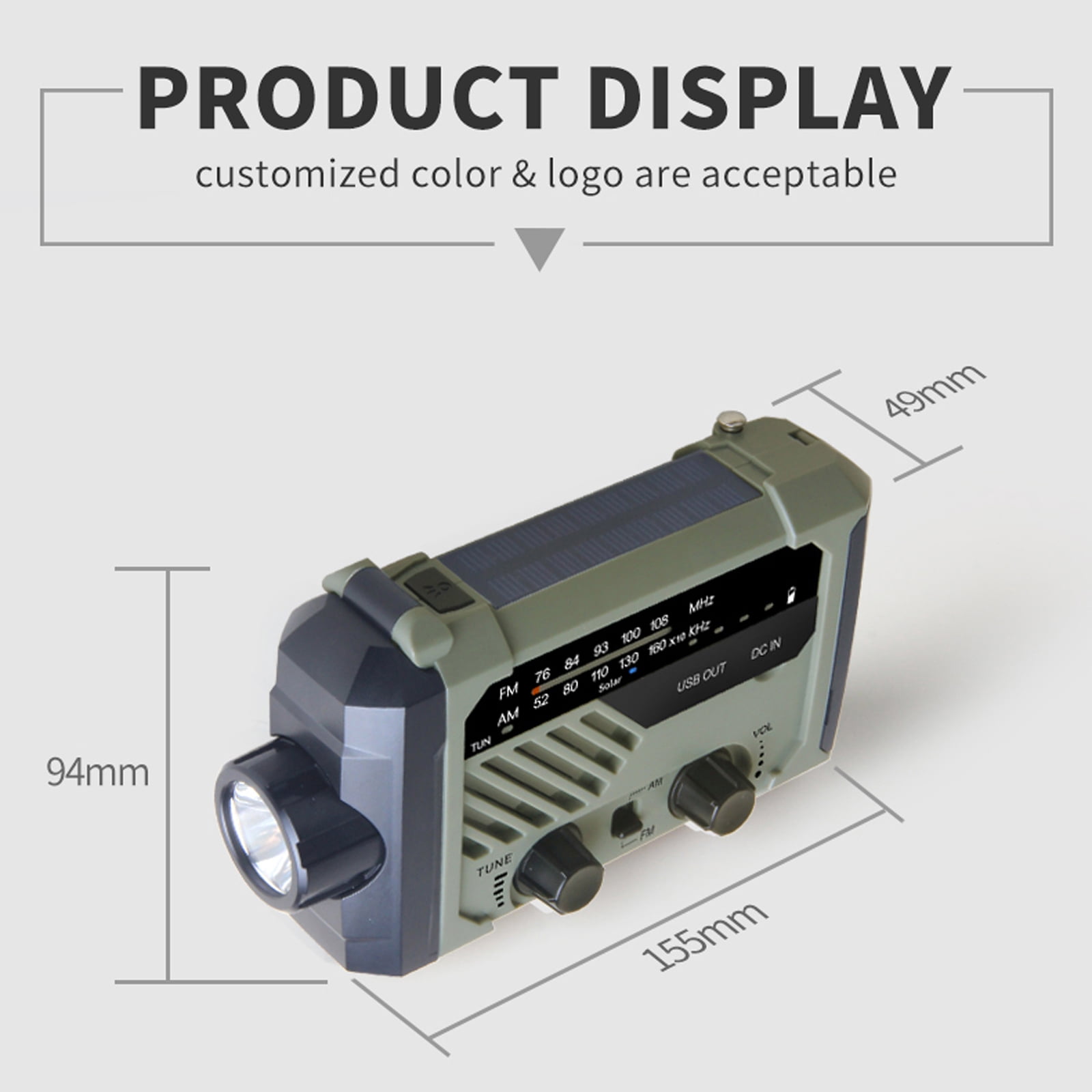 Radio set, Lamp Solar Battery U-sb Output Solar Hand Crank Battery Usb ...