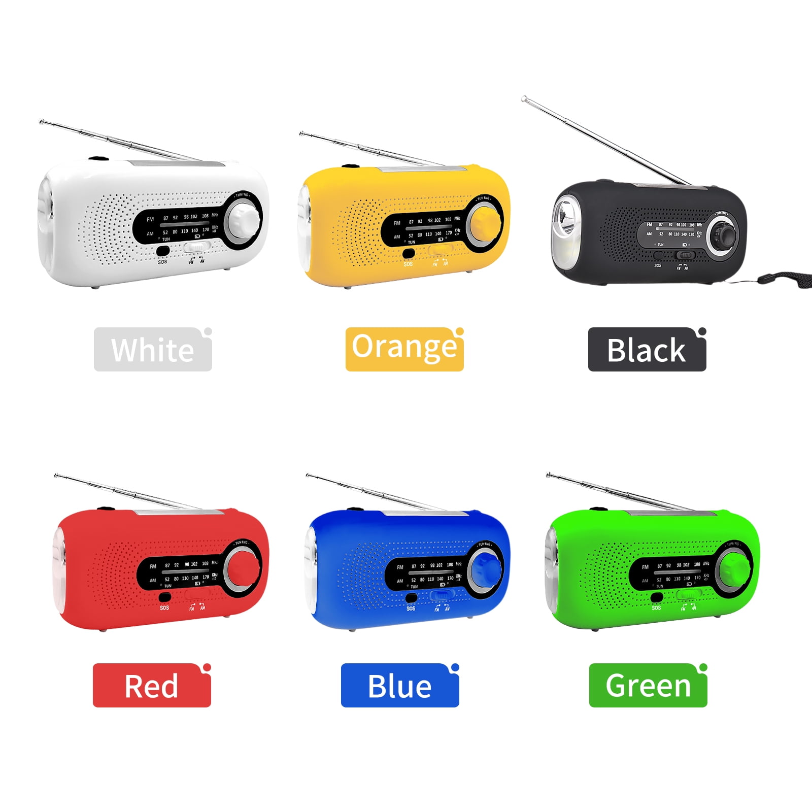 Radio set,Wind Solar 4 Modes Usb With Reable Battery Powered With ...