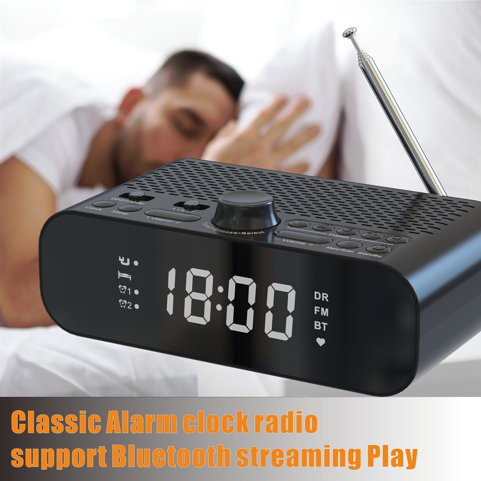 Radio set,With Bt Battery Hi-fi Time Battery With Woofer Display Dual ...