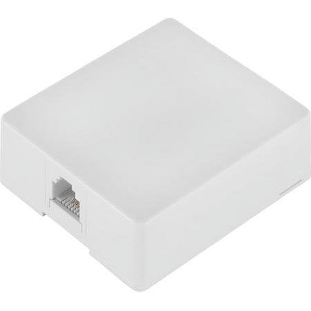 RadioShack 4-Pin Modular Telephone Jack (White) - Walmart Business Supplies