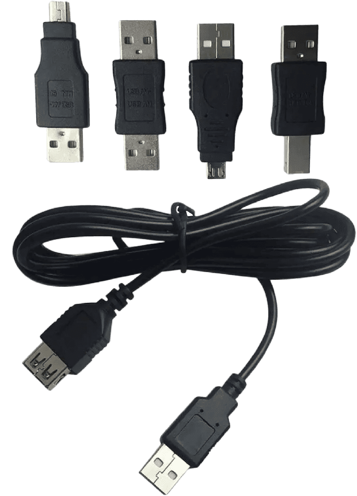 RadioShack 6 in 1 Kit USB 2.0 Type A B Mini B Micro B - Walmart.com