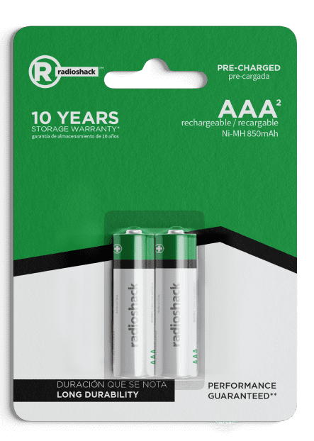 RadioShack AAA Rechargeable Battery (2Pack) - Walmart.com