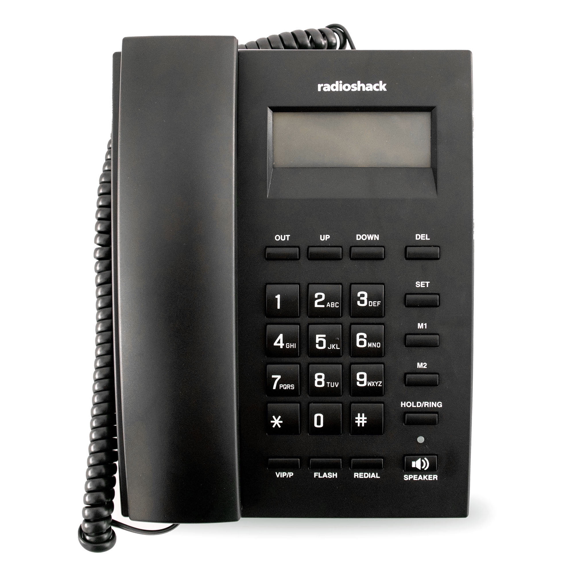 RadioShack Corded Black Phone with Display, Landline Phone for Office ...