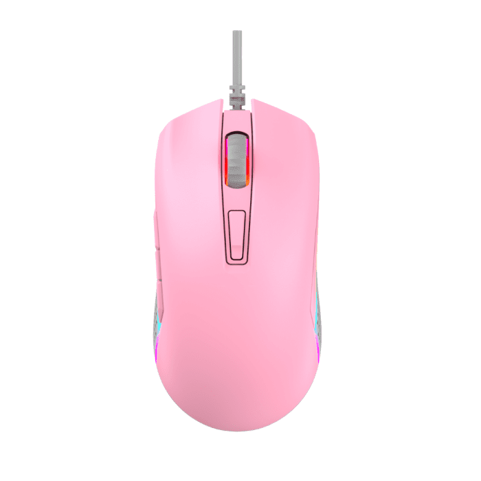 RadioShack Pink RGB Wired Backlit Gaming Mouse - Walmart.com