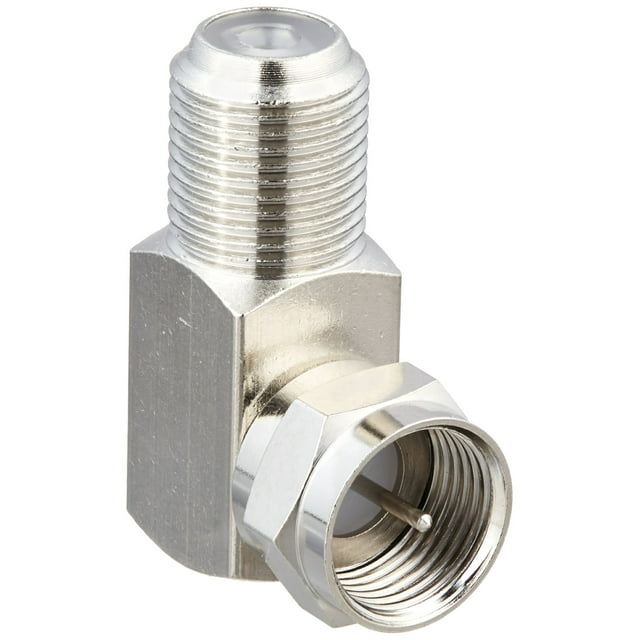RadioShack - Right-Angle "F" Adapter - F-Connector Male to F-Connector ...