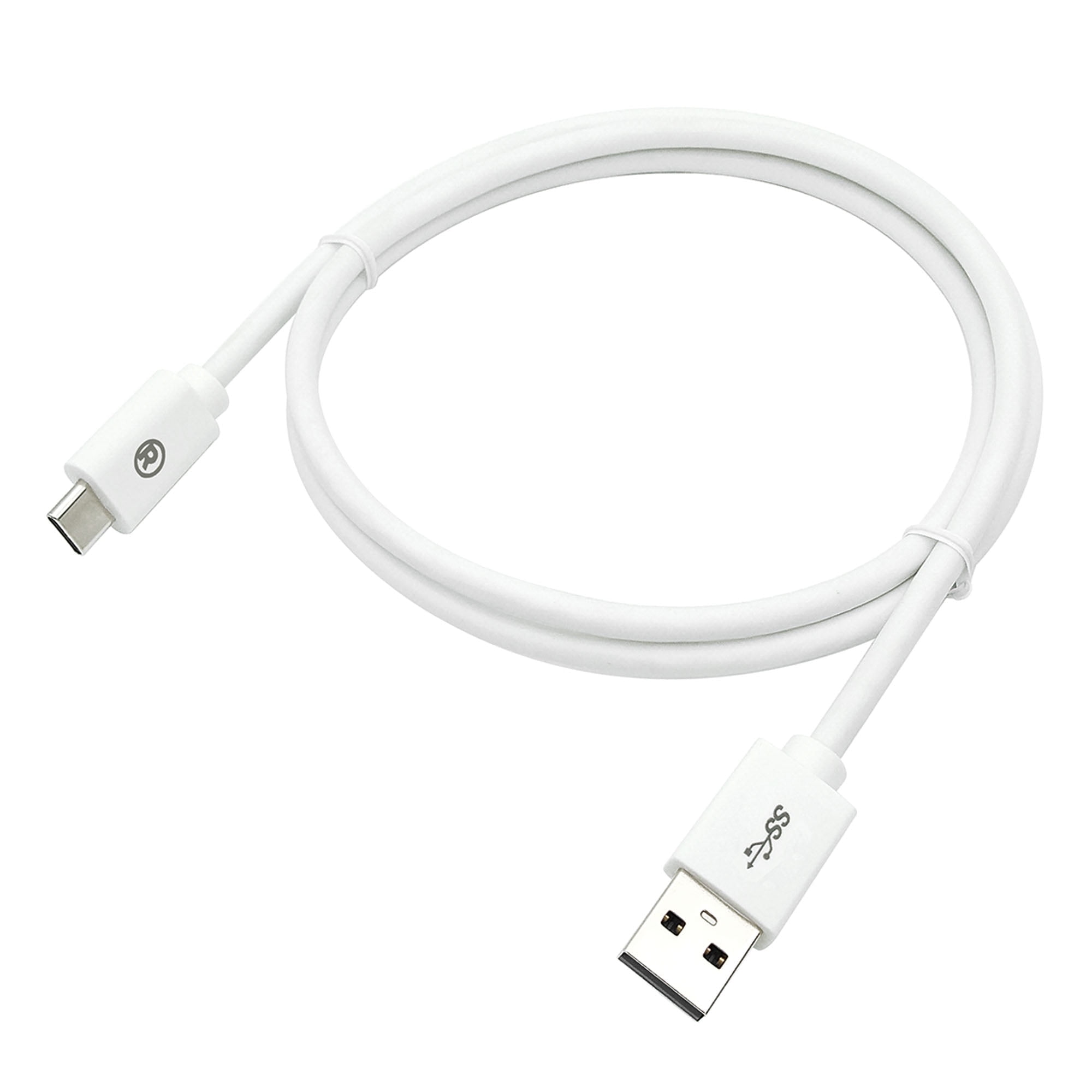 RadioShack USB3.0 Male to type C white cable 6FT - Walmart.com