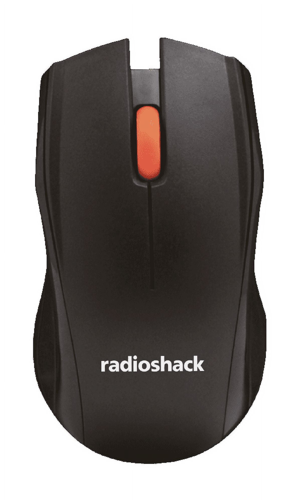 RadioShack Wired Design Mouse Black with Red Details - Walmart.com