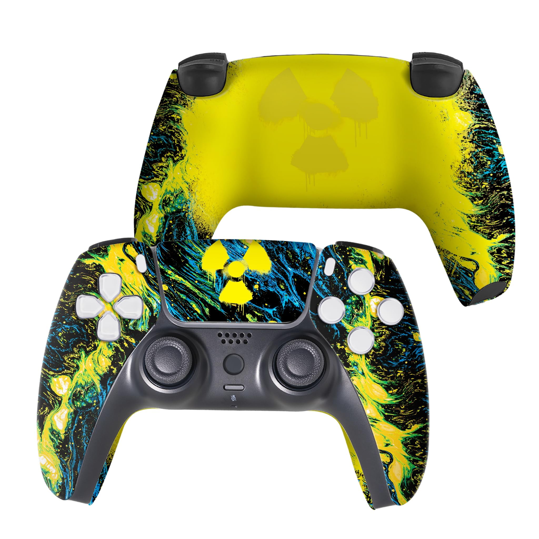 Radioactive Custom PS-5 Controller Wireless compatible with Play-Station 5 Console by BCB ...