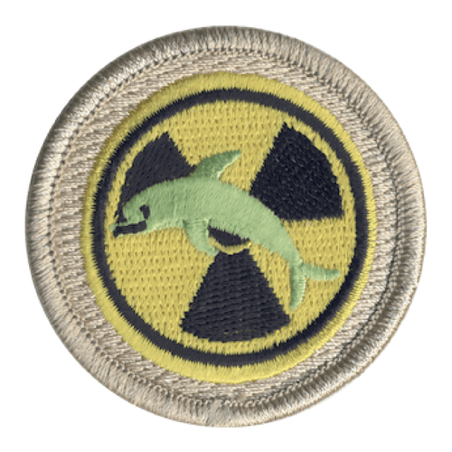 Radioactive Dolphin Scout Patrol Patch (Sew-on) - ClassB - Walmart.com