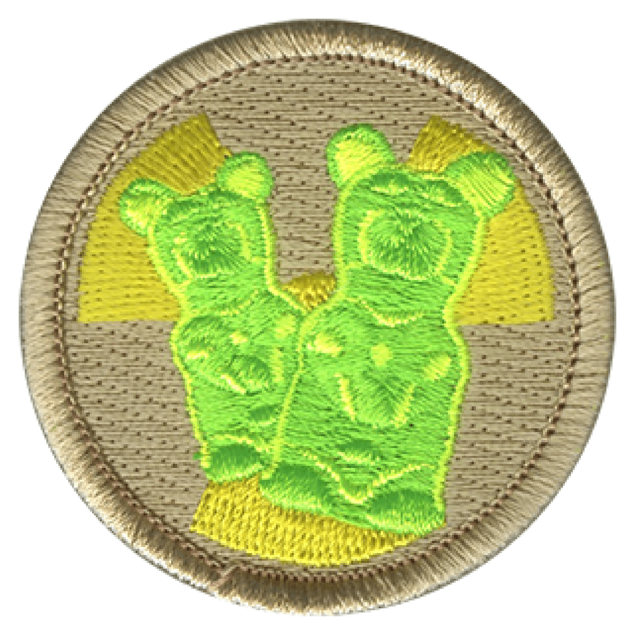 Radioactive Gummy Bear Scout Patrol Patch (Sew-on) - ClassB - Walmart.com