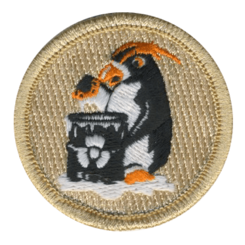 Radioactive Nacho Penguin Scout Patrol Patch (Sew-on) - ClassB - Walmart.com