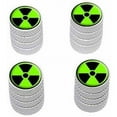 Radioactive on Green Tire Rim Wheel Aluminum Valve Stem Caps, Multiple ...