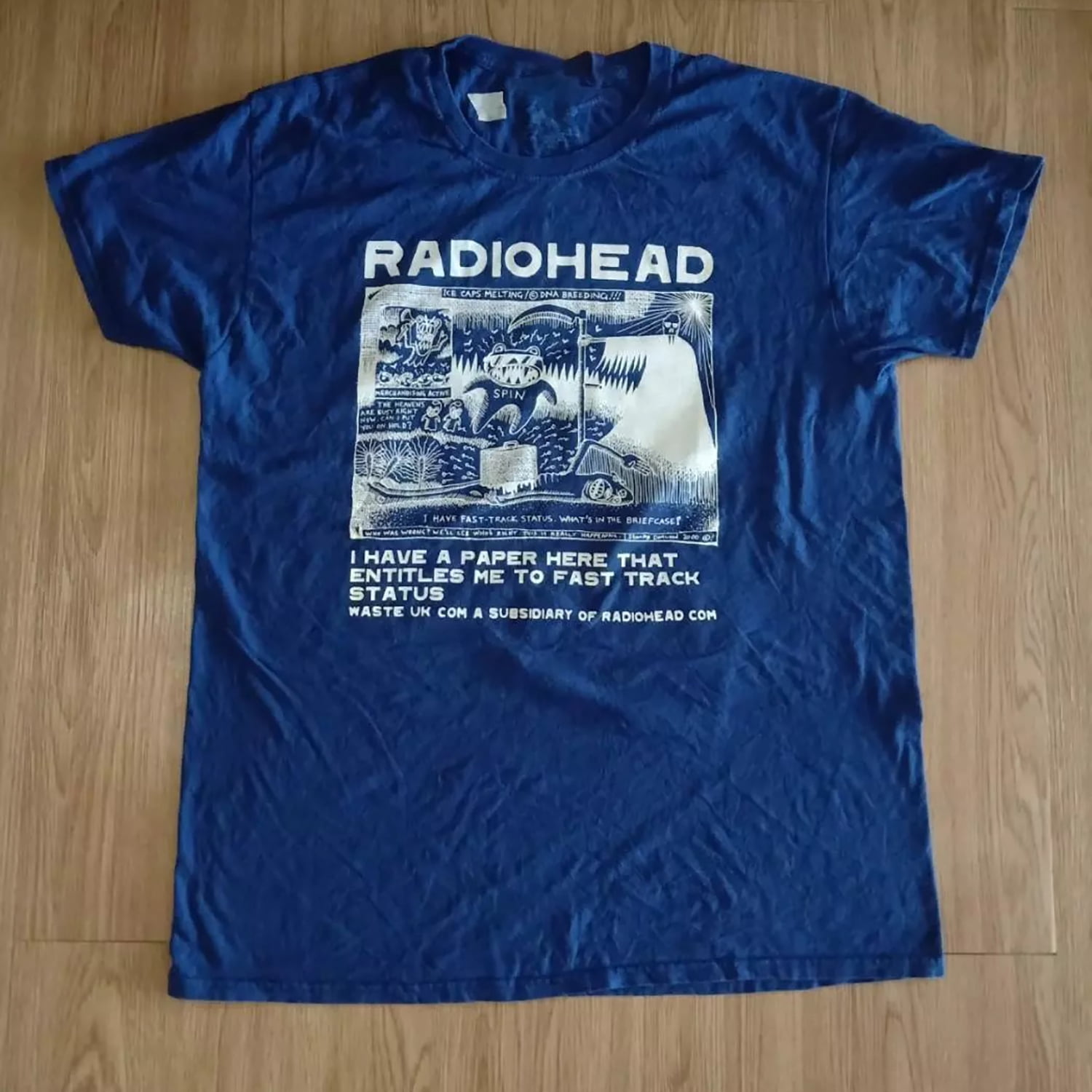 Radiohead 90s Albums short sleeve Royal Blue T shirt Men Women Unisex ...