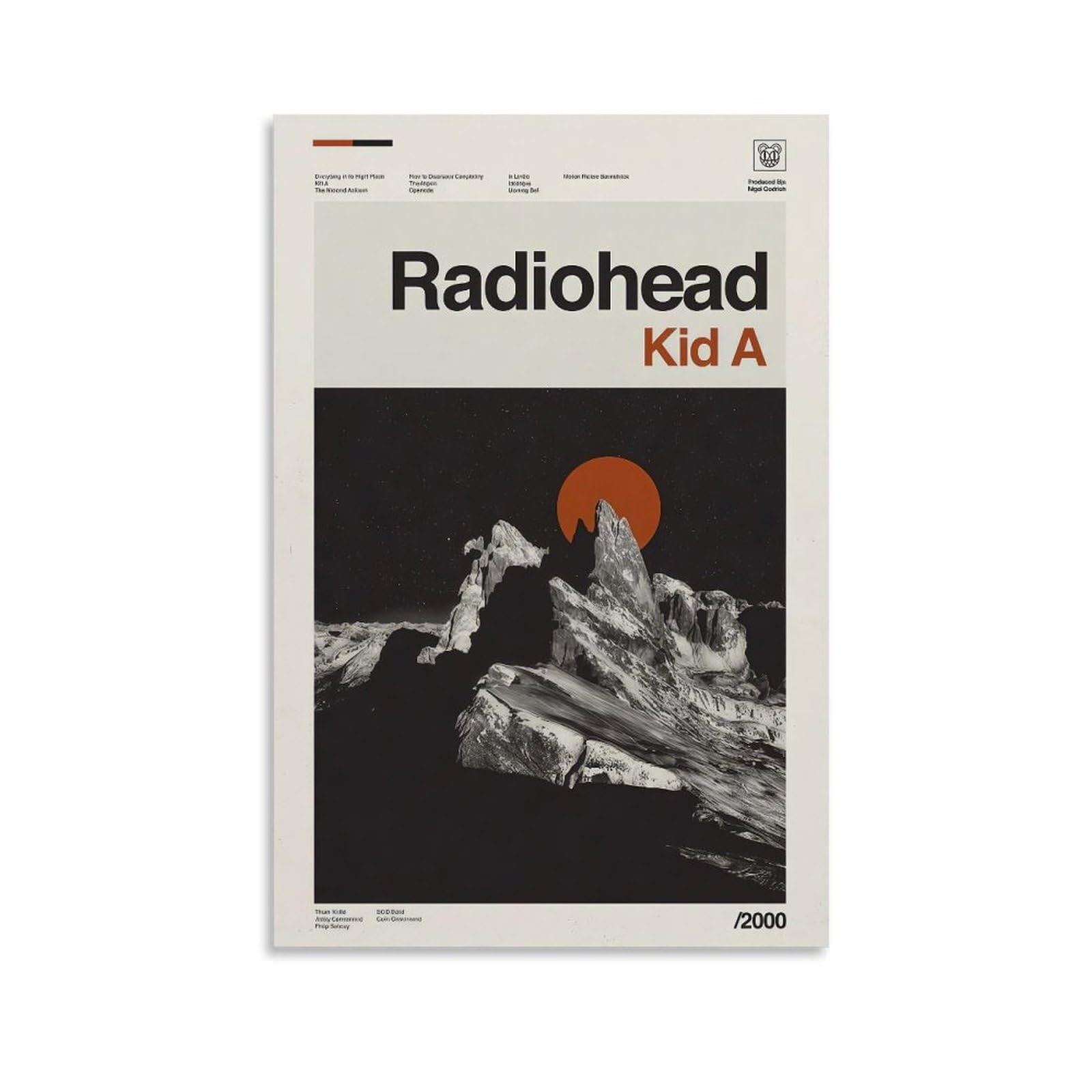 Radiohead Canvas Poster Mural Decor Printing Picture Painting Living ...