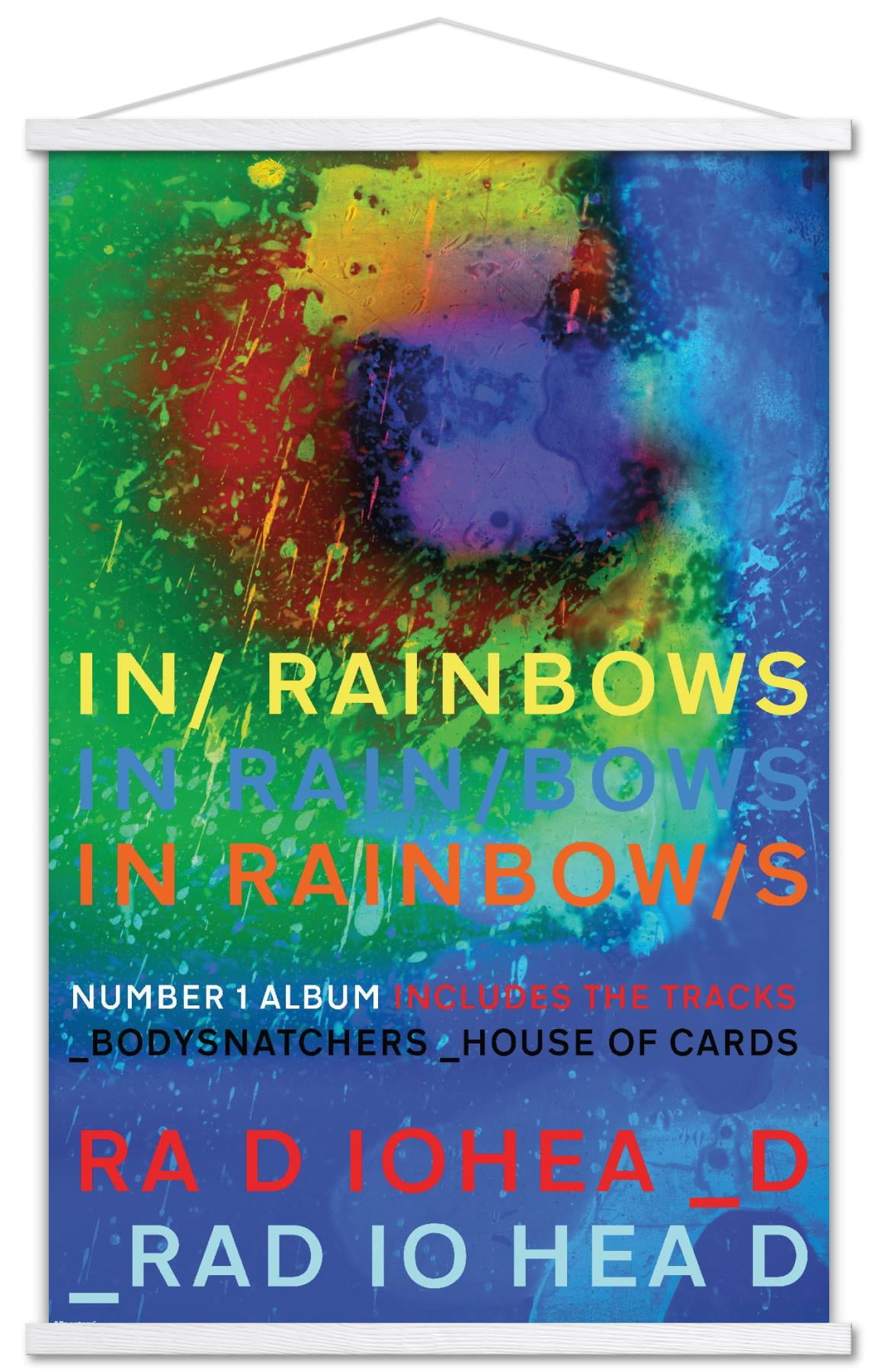 Radiohead - In Rainbows Album Art Wall Poster with Magnetic Frame, 22. ...