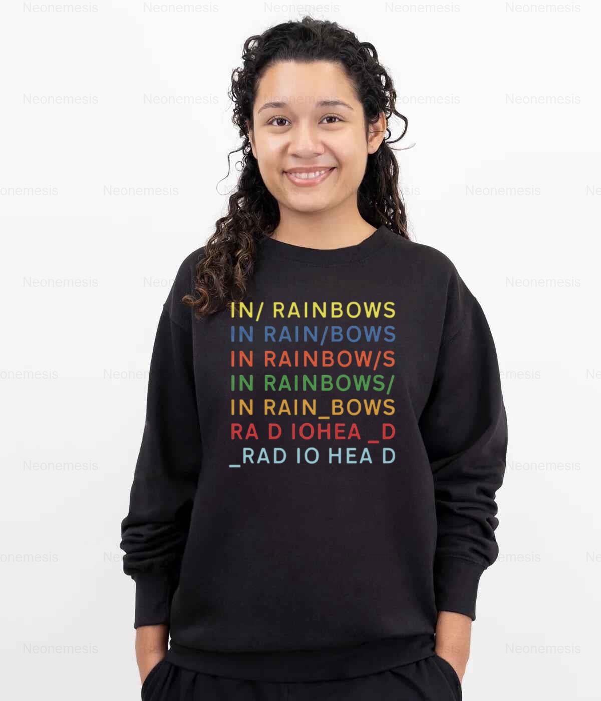 Radiohead In Rainbows Album Cover Alternative Rock Music Fan Sweatshirt ...