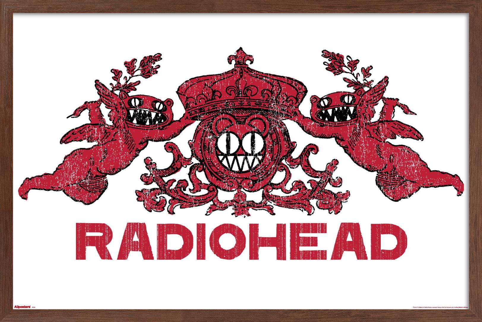 Radiohead - Red Crest Bears Wall Poster, 22.375" x 34" Framed - Walmart.com
