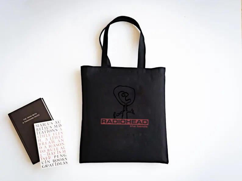 Radiohead Tote Bag The Bends Album Vintage Rock Music Fan Graphic Gift ...