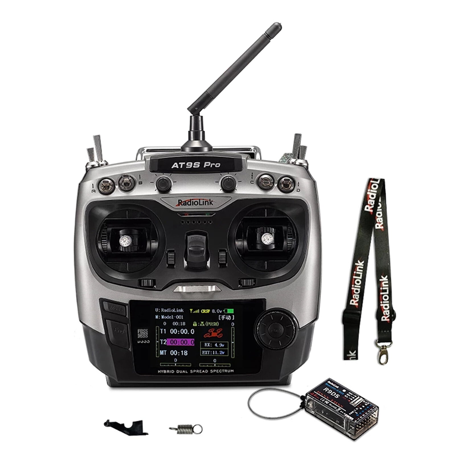 Radiolink AT9S Pro 12-Channel 2.4G RC Transmitter for Airplanes ...