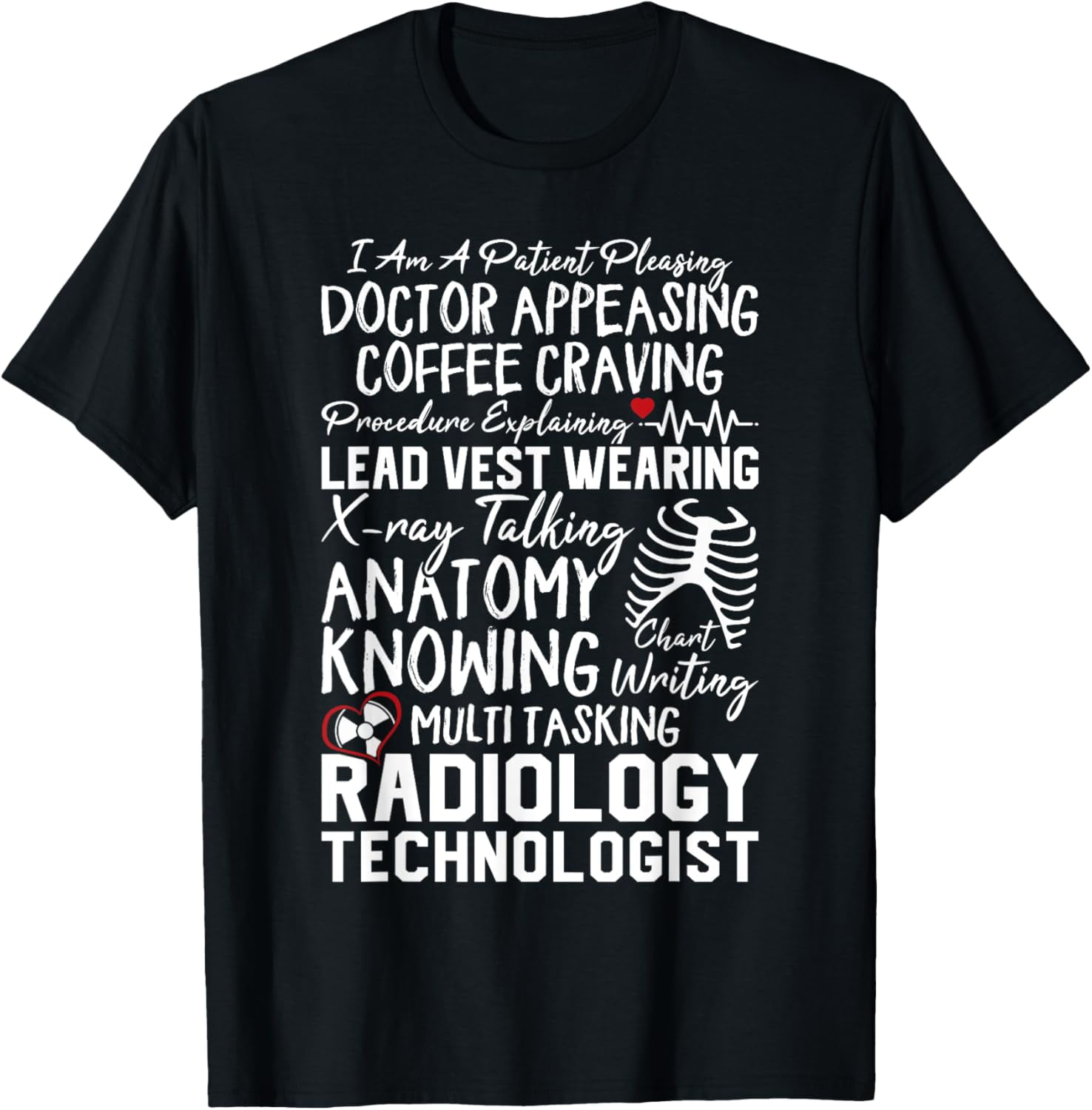 Radiologist Technician Gifts Radiology Rad X-ray Tech Funny T-Shirt ...