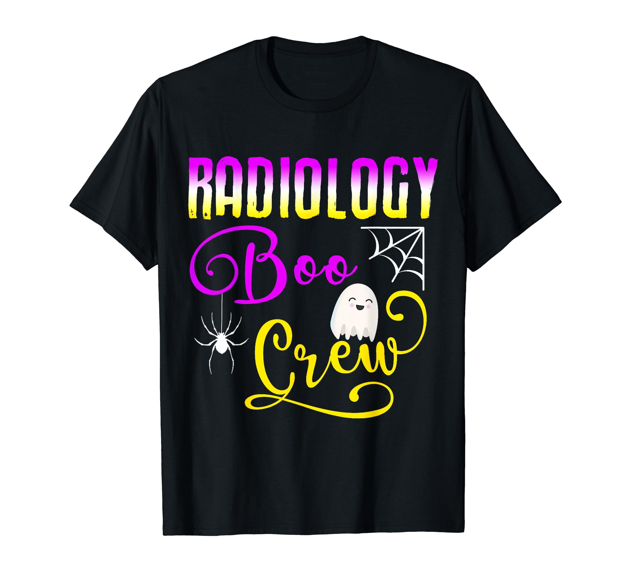 Radiology Boo Crew Halloween Ghost Spider Group Matching T-Shirt ...