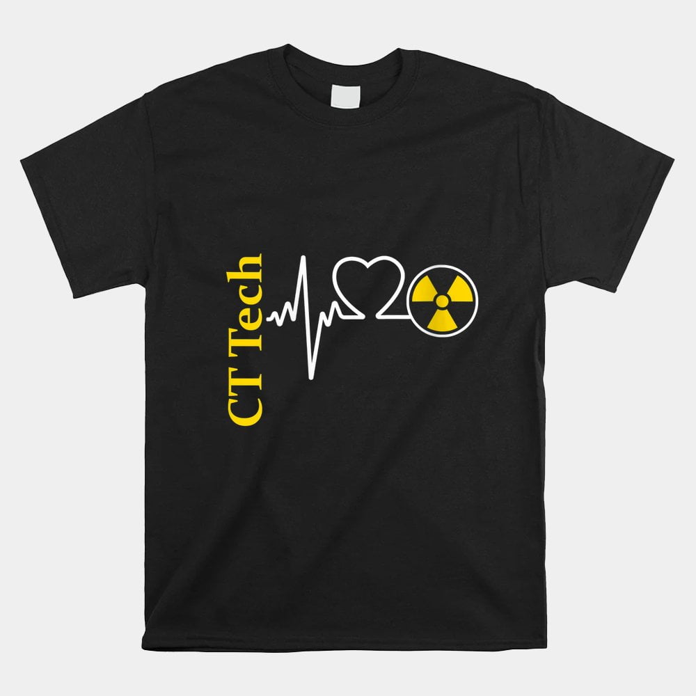 Radiology Ct Tech Nuclear Radiation Heartbeat Ekg Pulse Shirt - Walmart.com