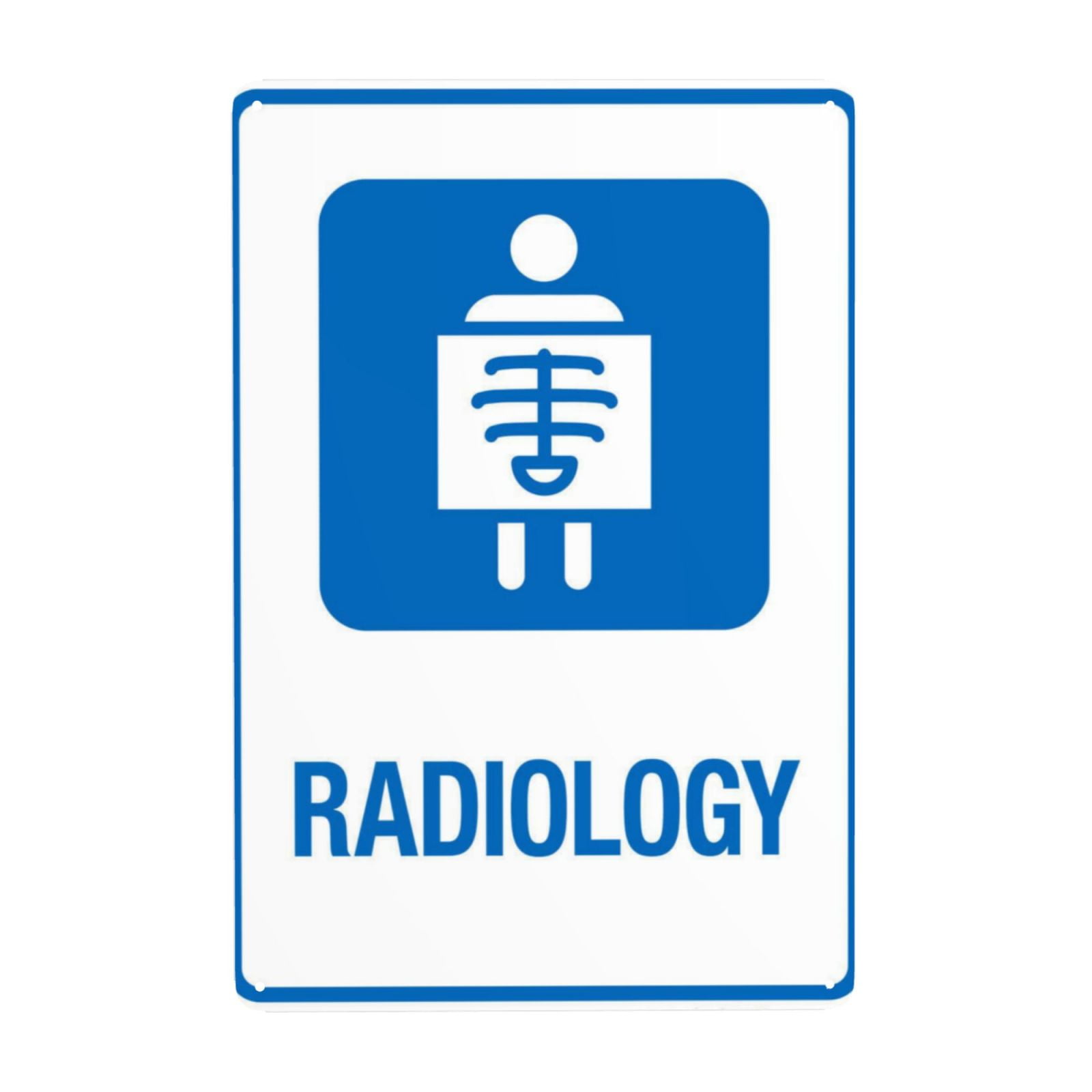 Radiology Hospital Sign Aluminum Metal Signs Security Outdoor Signs for ...