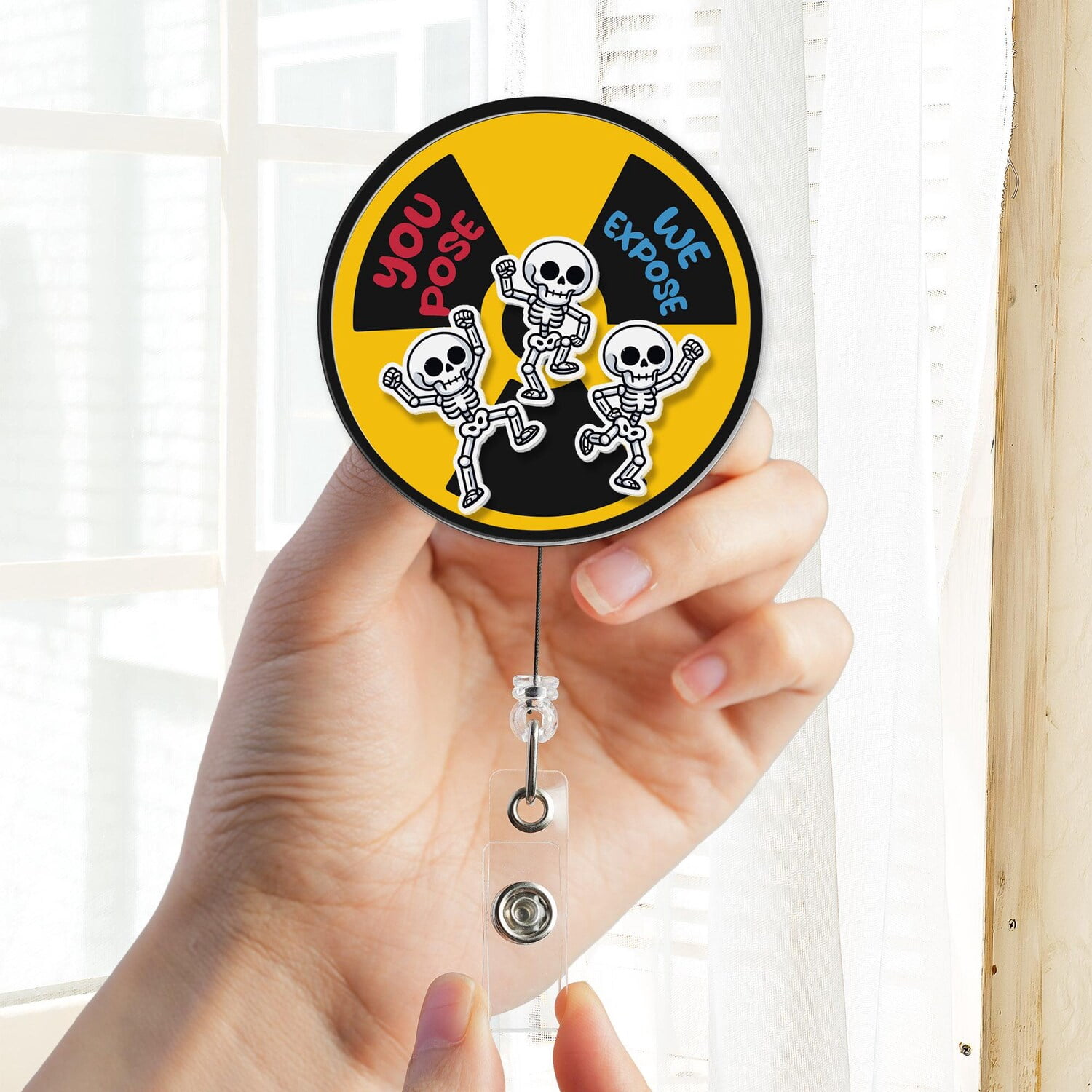 Radiology Shaker Badge Reel | You Pose We Expose Badge Reel | X Ray ...