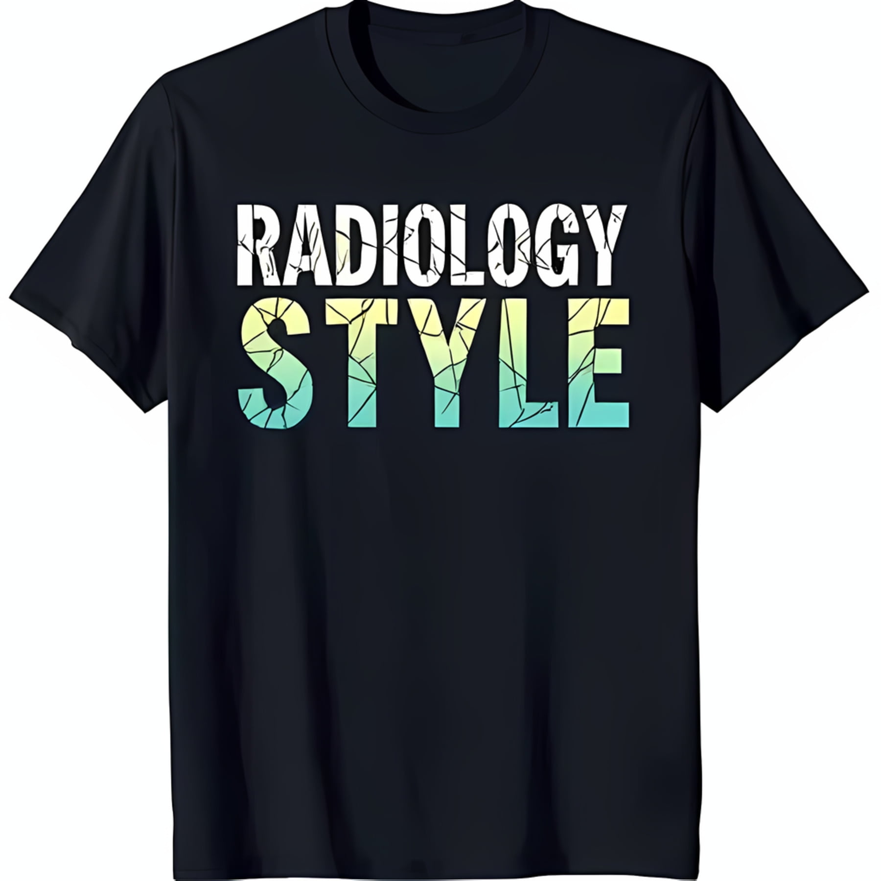 Radiology Style Black T-Shirt with Bold Imaging Design for ...