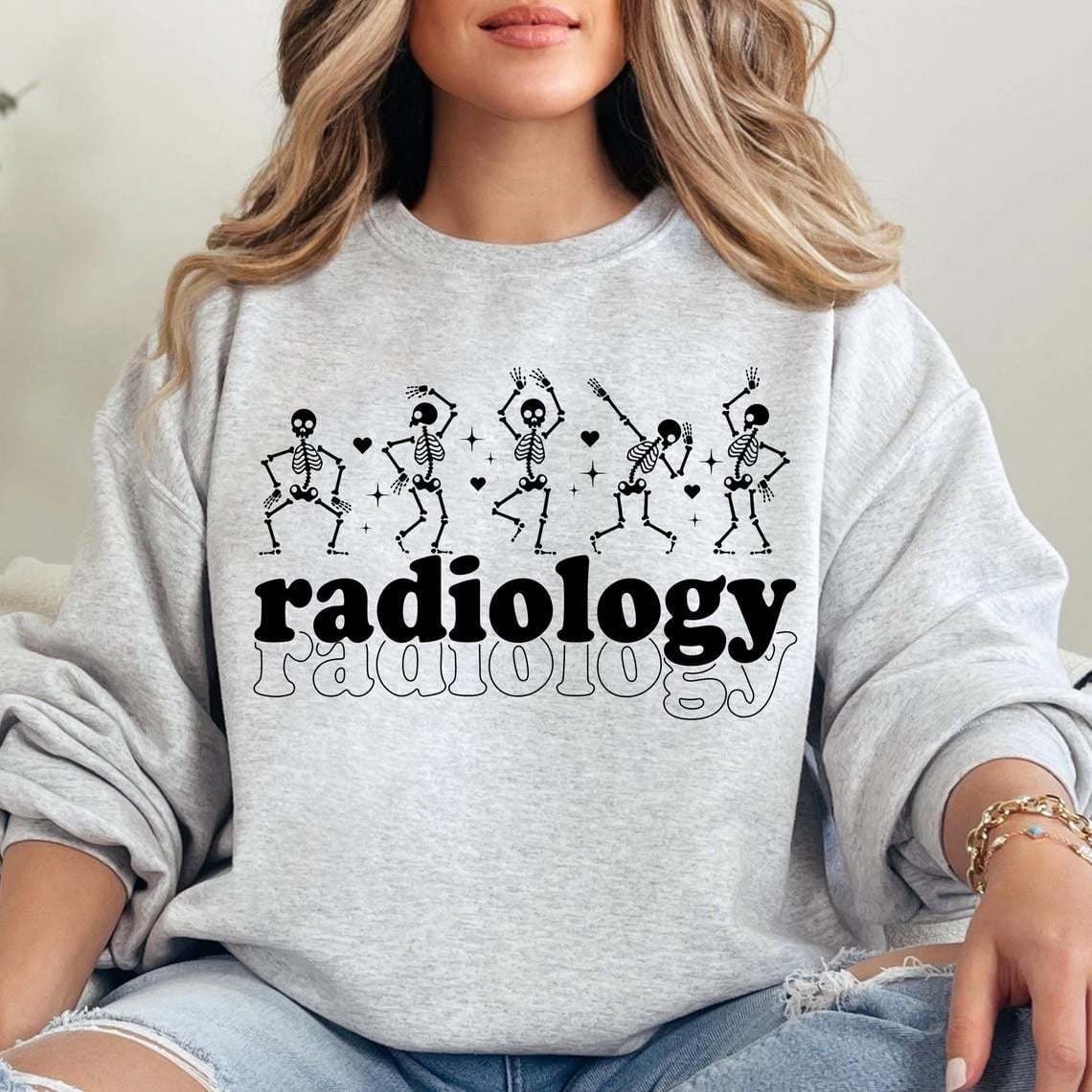 Radiology Sweatshirt, Dancing Skeleton Pullover, Funny Rad Tech X-Ray ...