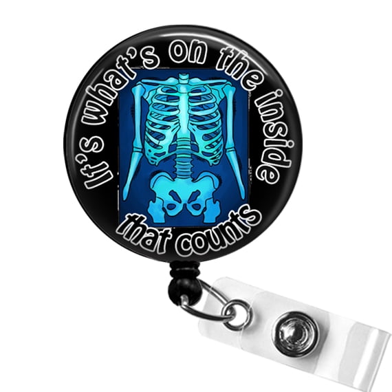 Radiology Tech Badge Reel, X-Ray Film ID Holder, Ortho Gift, Chest XRay ...