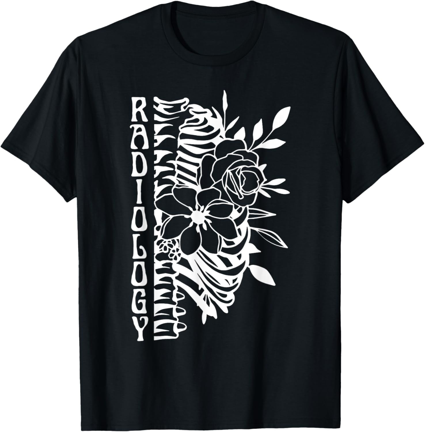 Radiology Technologist Skeleton Floral X-Ray Rad Tech T-Shirt - Walmart.com